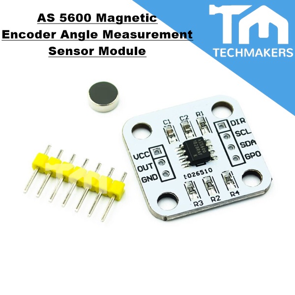 AS5600 AS 5600 Magnetic Encoder Angle Measurement Sensor Module With Magnet Magnetic Induction ...