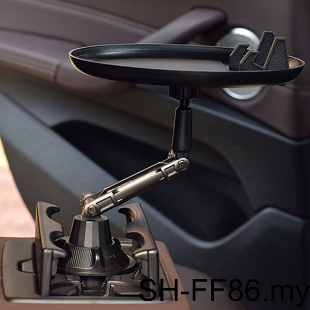 Car Food Tray Cupholder Insert Swivel Dish Holder Removable Snack Table ...