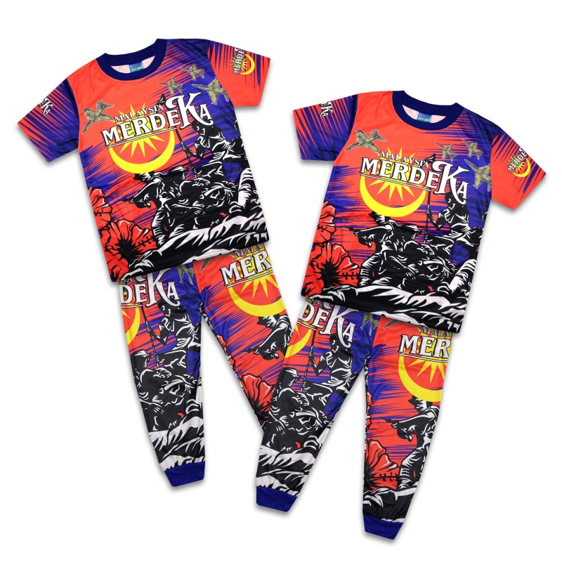 (1Y-6Y) Kids RED AIRFORCE MERDEKA 2023 Microfiber Pajamas - Sleepwear ...