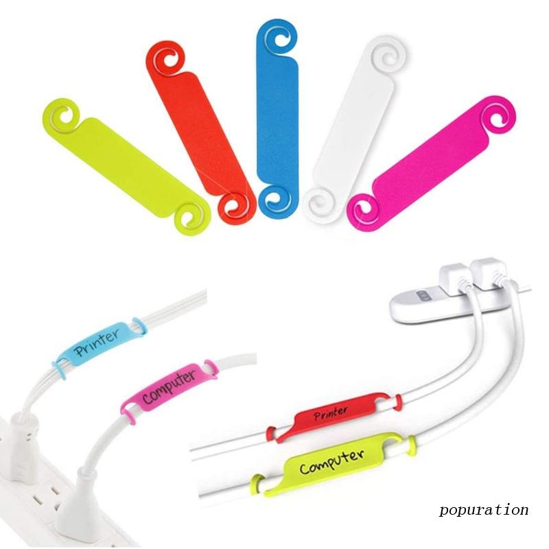 POP TPR Cable Tags Cable Labels Multicolor Cable Identification Marking ...
