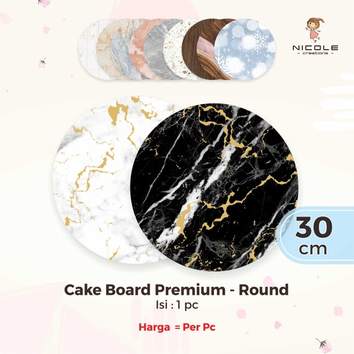 Cake board/Cake coaster/Cake mat/Premium Round Cake Bottom 30 cm ...