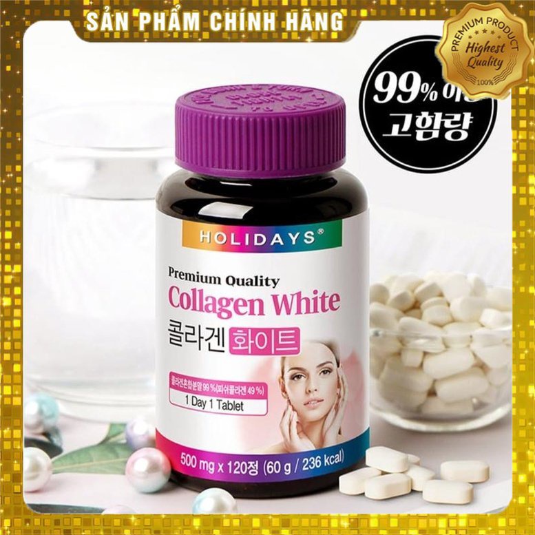 Collagen Holidays White Premium whitening oral tablet 120 capsules ...