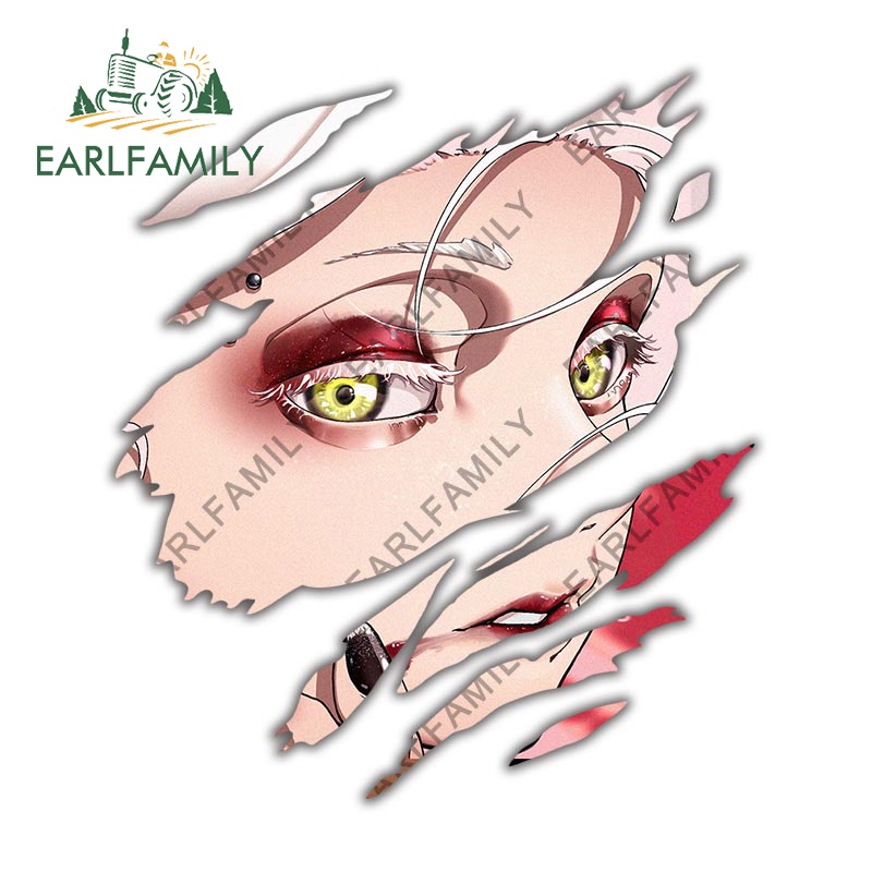 EARLFAMILY 13cm x 11.5cm Anime Girl Car Sticker Fashionable Attractive ...