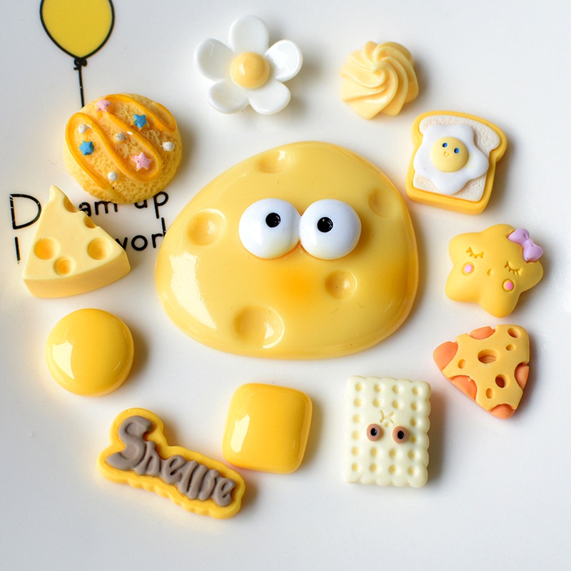 12pcs Cheese Set Crocs Charms Accessories /jibitz/Button Croc/DIY-Cute ...