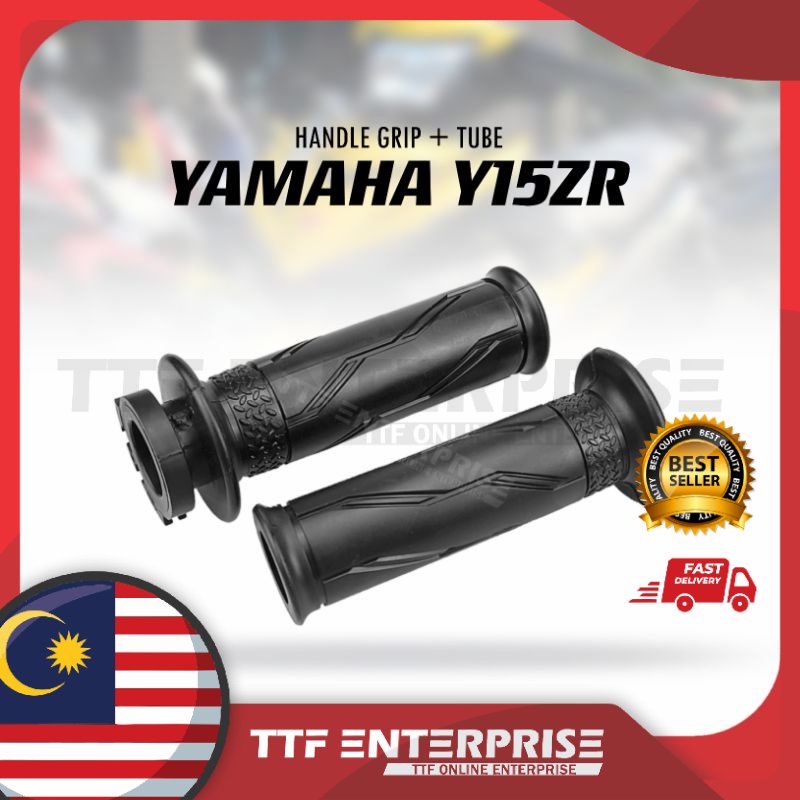 YAMAHA Y15ZR HANDLE GRIP + TUBE (R/L) Y15 Y15ZR HANDLE RUBBER | Shopee ...