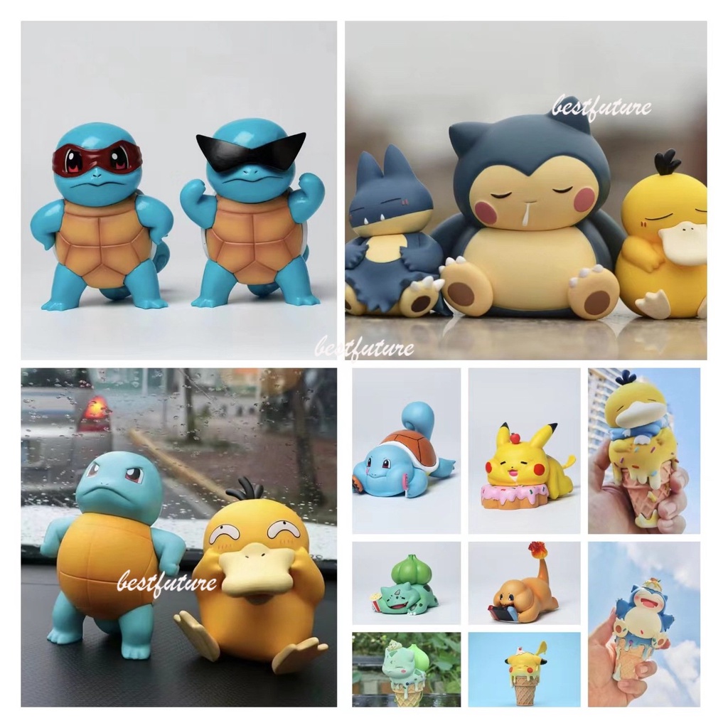 Pokemon Ornaments Car Psyduck Squirtle Bulbasaur Charmander Cartoon ...