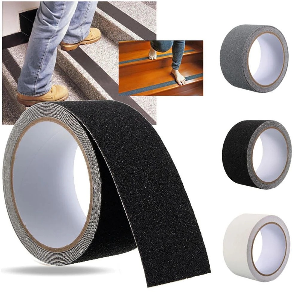 2.5CM/5CM X 5M Anti Slip Tape Waterproof Indoor Floor Strips Outdoor Non Skid High Grip Adhesive ...