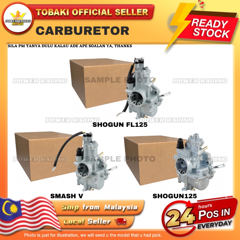 ICON/ SHOGUN FL 125/ SMASH V/ SHOGUN125/ GSX110 CARBURETOR KARBORETOR ...
