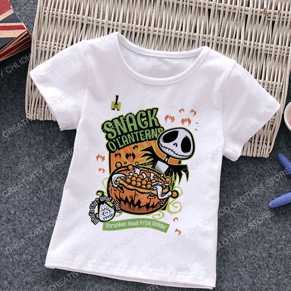 New Kids Fashion Jack Skellington Kid T-Shirt The Nightmare Before ...