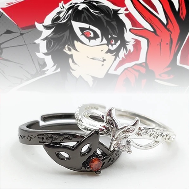 Game Persona 5 Ring Unisex GoroAkechi Crow JOKER Ren Amamiya Cosplay ...