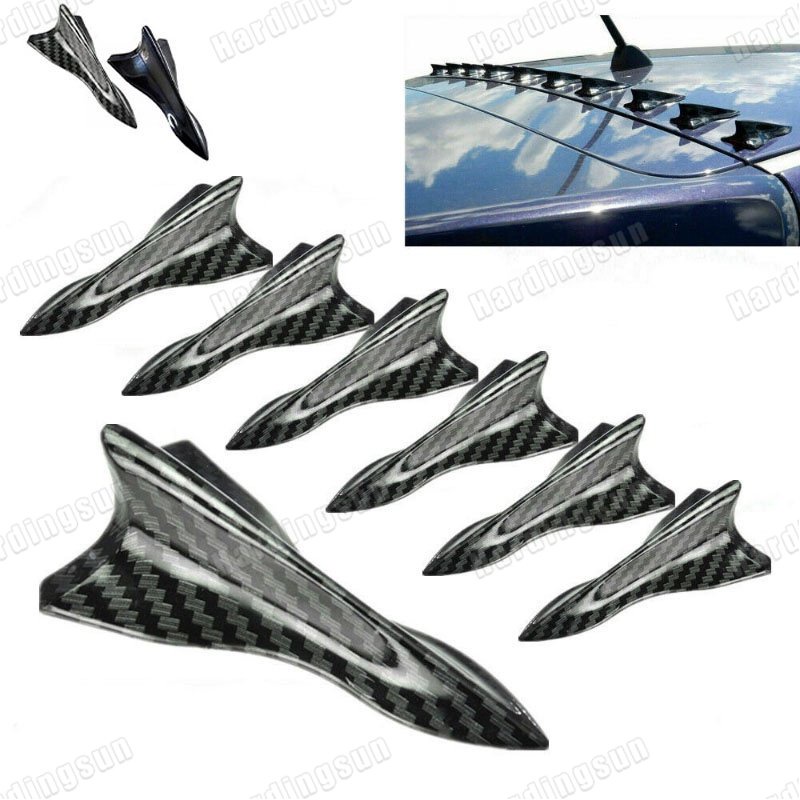 Universal Car Spoiler Wing Shark Fins Antenna Body Kit Sedan Front Roof ...