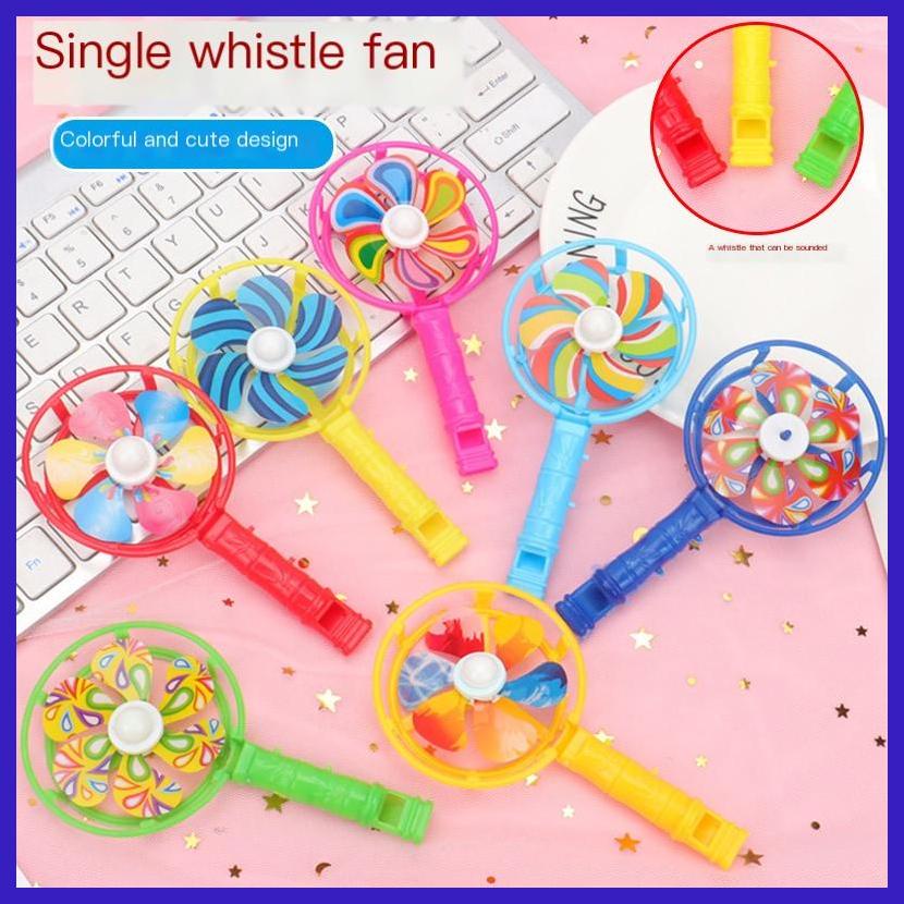 Single whistle fan Eco-friendly plastic handheld fan blow whistle toy ...