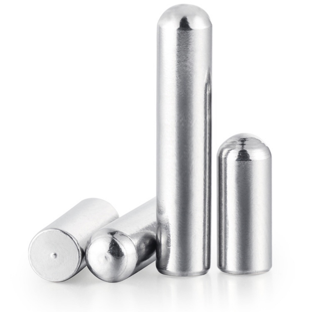 [KZS] 304 Stainless Steel Cylindrical Pin Round Head Positioning Pin M6 ...