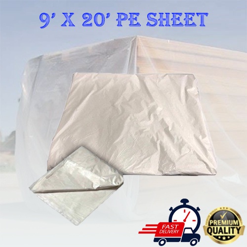 9' X 20' PLASTIC SHEET COVER Multipurpose Dust Sheet Cover Protection ...