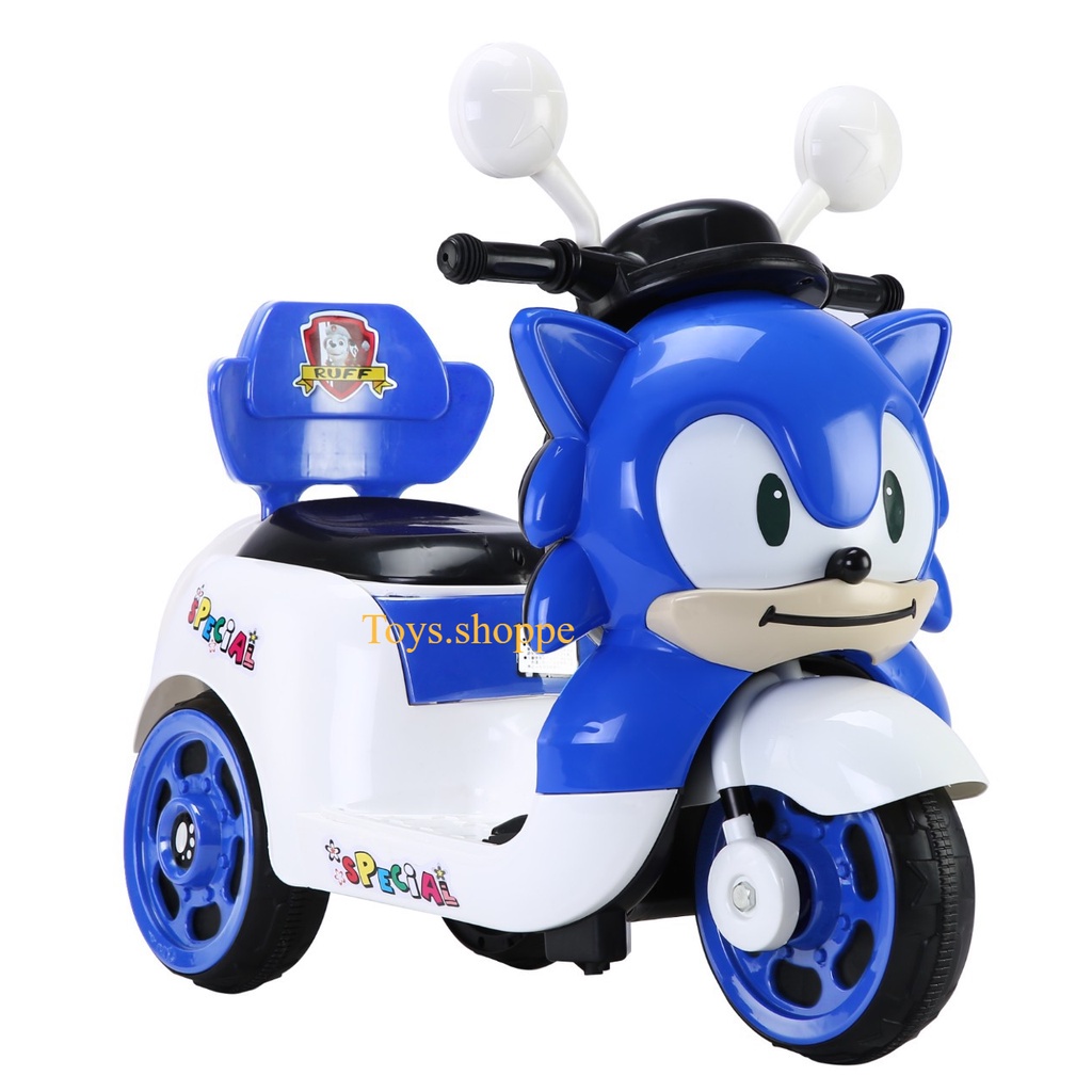 Sonic Remote Control Ride On Motor Rechargeable Battery for Kids Motor ...