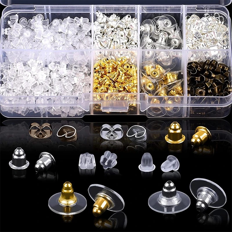 Hot 100pcs/lot Bullet-shaped Round Rubber Earring Backs Stoppers ...