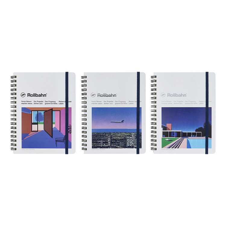 Hiroshi Nagai Rollbahn spiral bound notebook L/Notebook/Grid/Memo ...