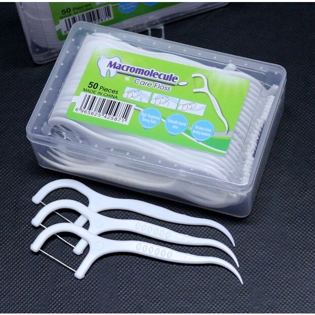 Dental Floss Stick Dental Floss Interdental Cleaning floss Tooth clean ...