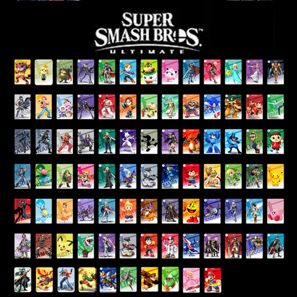 [Hot Sale] All-Star Smash Bros. NFC Linkage Card Full Set of 94 Fighter ...