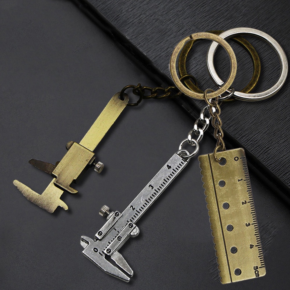 Mini Vernier Caliper Keychain Portable Tool Ruler Keyring For Men Women ...