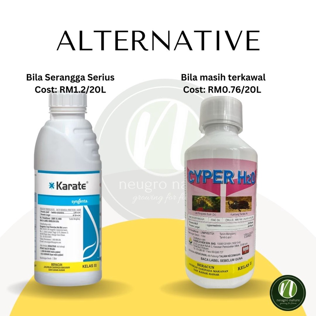 Syngenta KARATE (1L) Lambda-Cyhalothrin 2.8% Insecticide - Racun Serangga Ulat Penggorek Buah ...