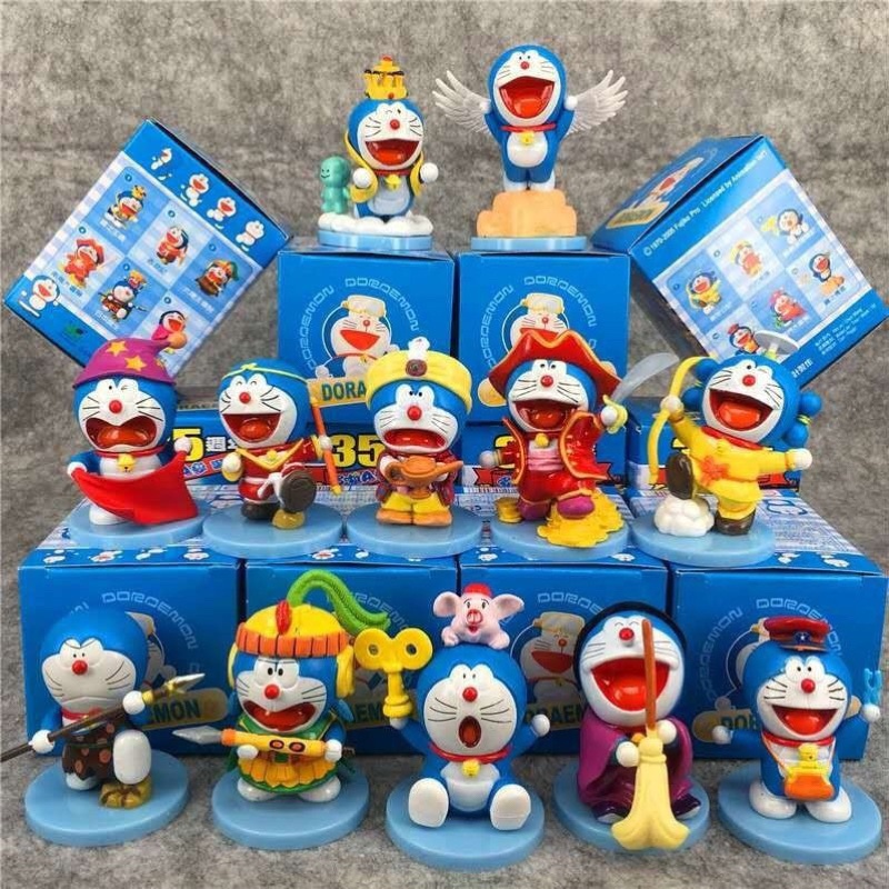 DORAEMON 35 ANNIVERSARY BLIND BOX FIGURES-12 DESIGNS (790486) | Shopee ...