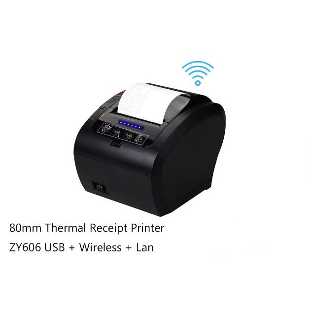 Zywell 606 80mm WiFi Thermal Receipt Printer For Pos System with auto ...