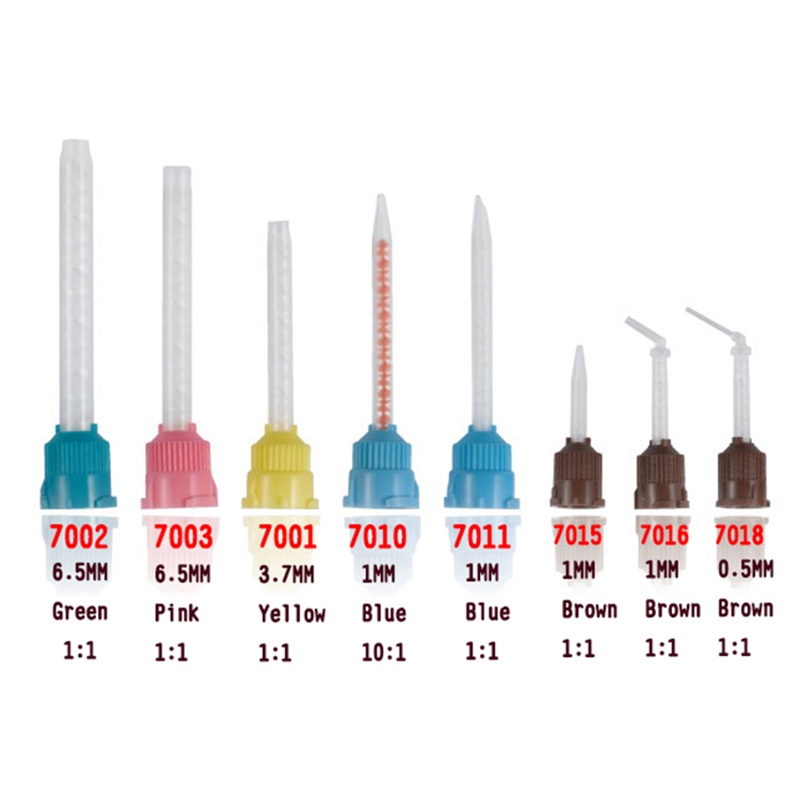 50Pcs Dental Materials Disposable Silicone Rubber Impression Mixing ...