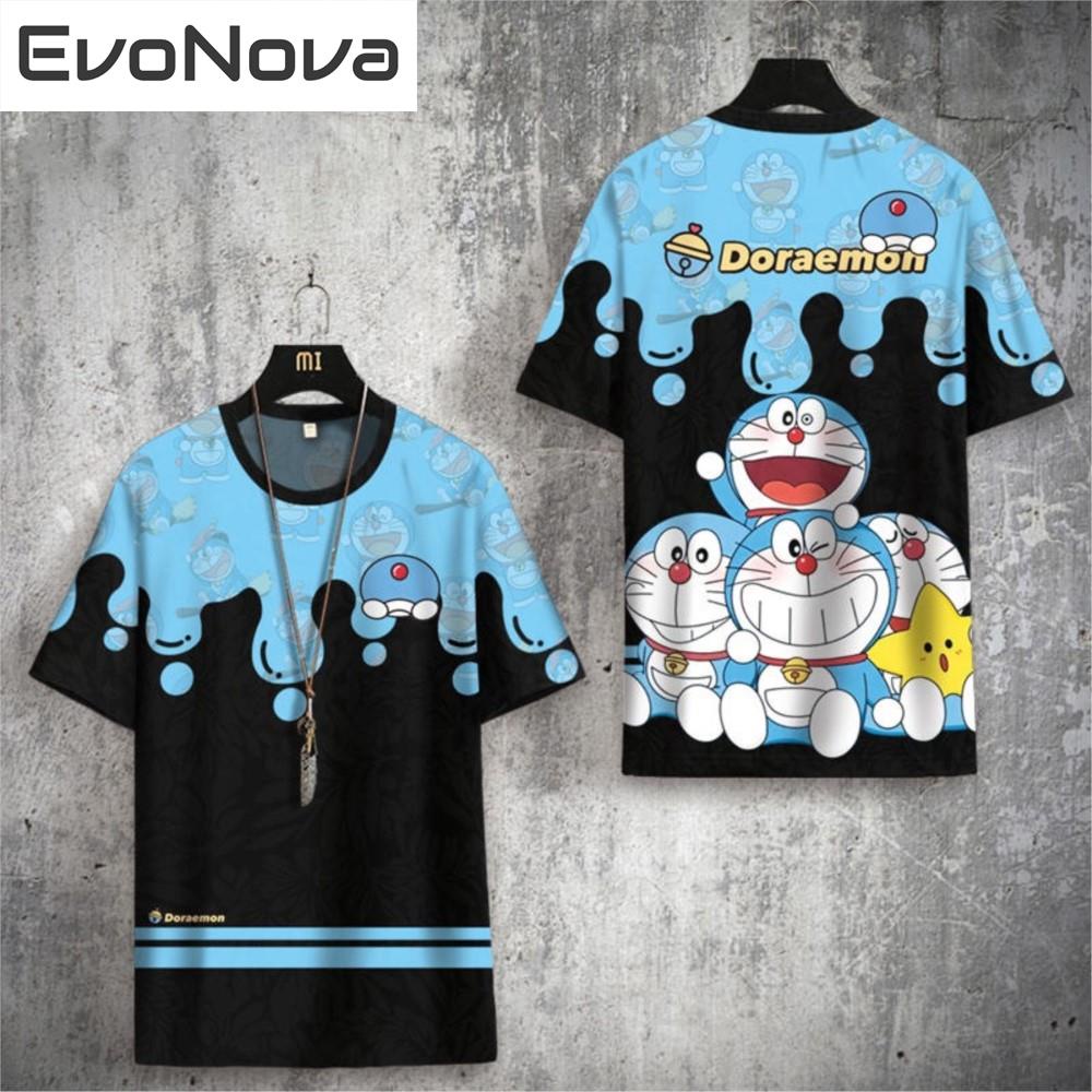 EvoNova【Ready Stock】Doraemon Joint Short-Sleeved T-Shirt Men 2023 New ...