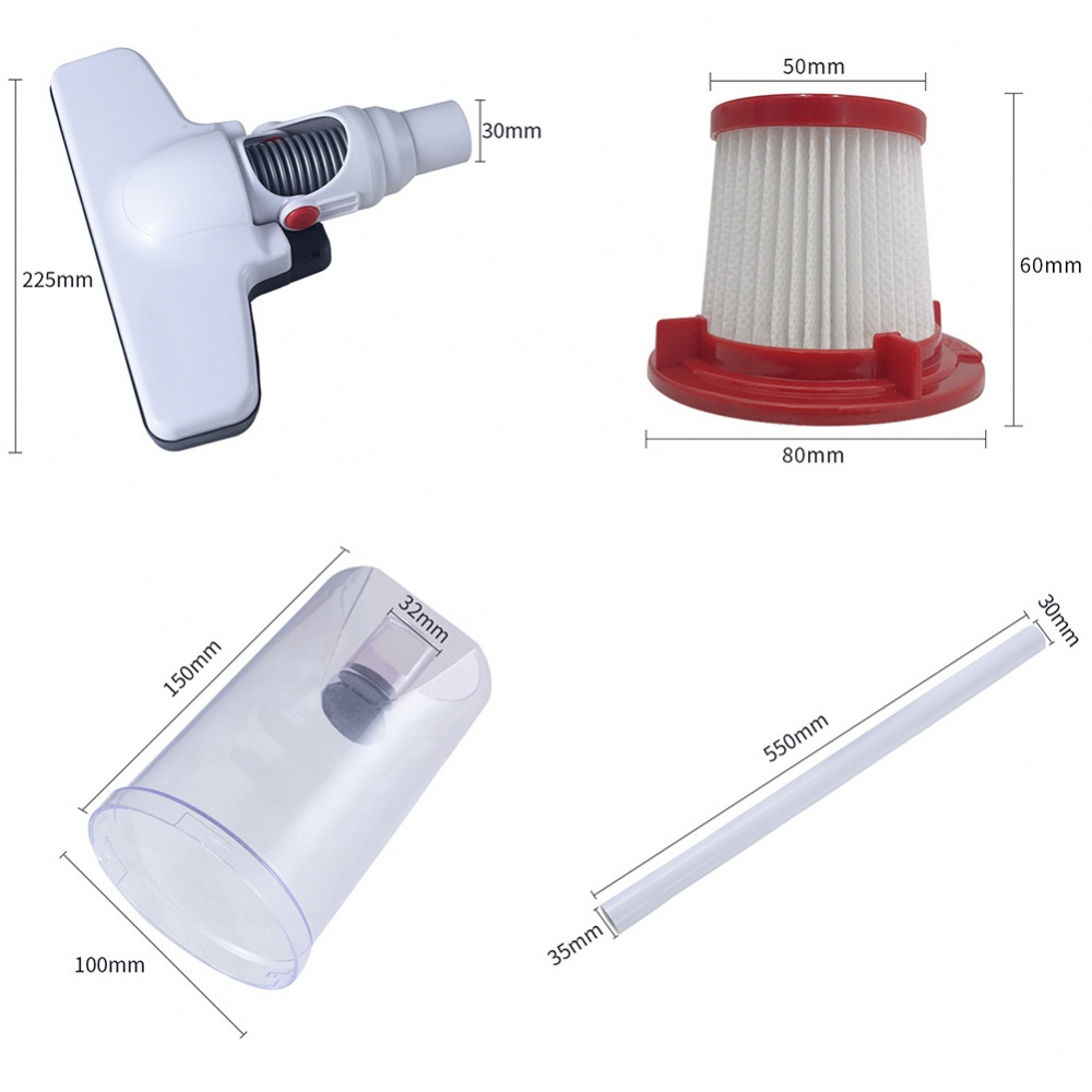 Vacuum Accessories Dust Cup Dust Dirt Bin Filter Filter Element Long ...