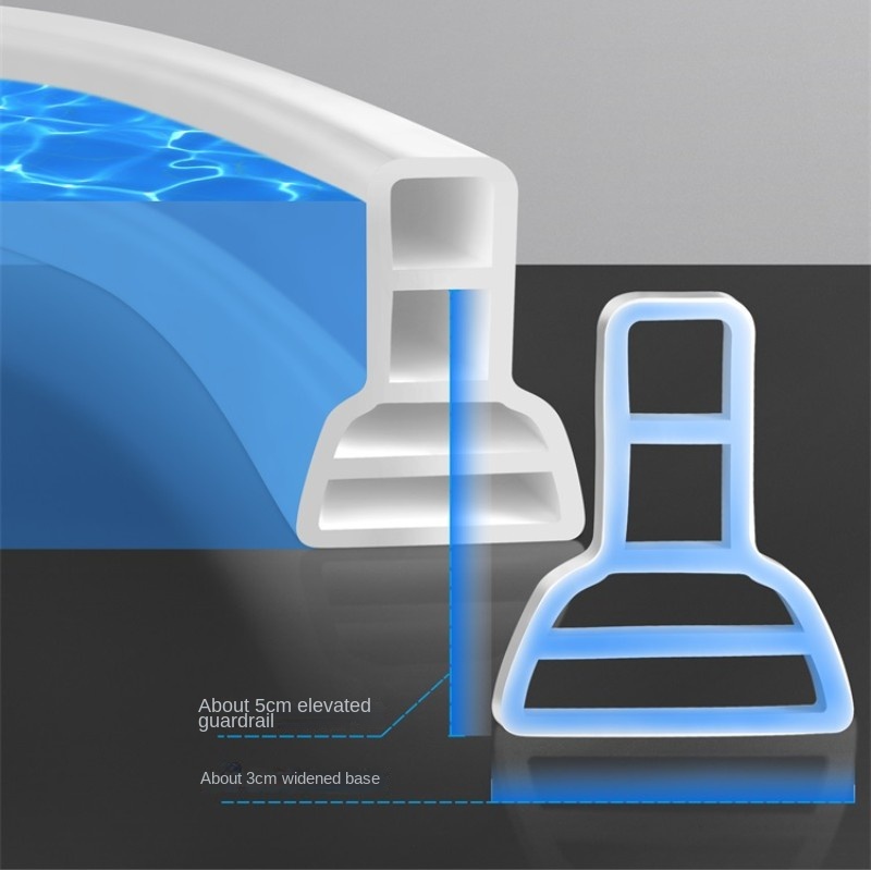 PNL Bathroom Shower Water Blocking Water Barrier Strip Flexible kitchen ...