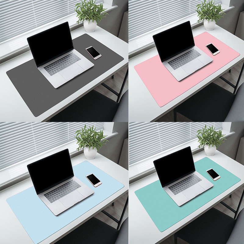 Leather Mouse Pad Oversized Desk Waterproof Student Writing Desktop PU ...