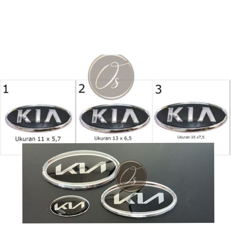 KIA EMBLEM CAR FRONT REAR LOGO KIA FOR KIA K2 K3 k5 sorento Rio forte ...
