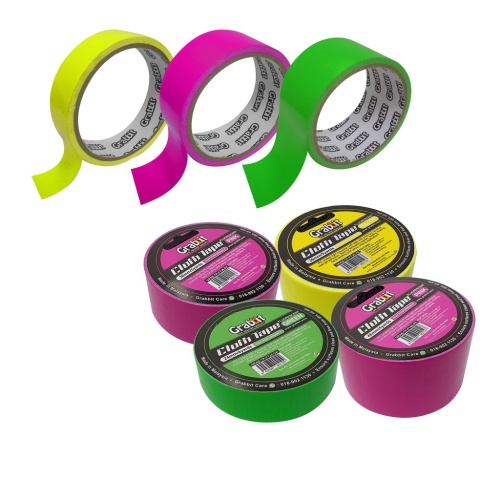 Grabbit Fluorescent Cloth Tape (24mm / 36mm / 48mm) | Shopee Malaysia