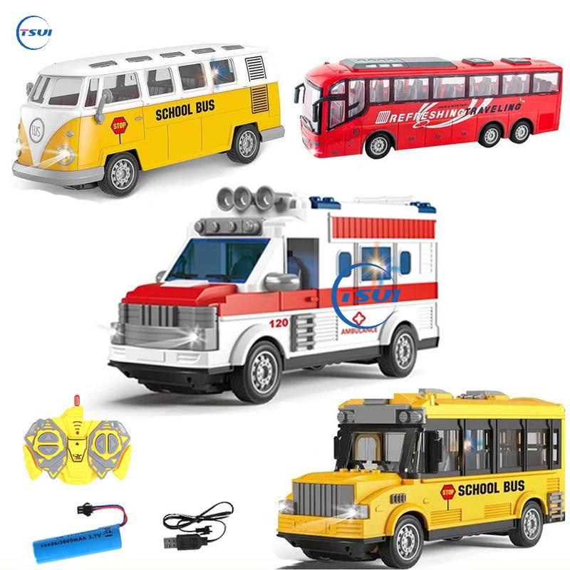RC Bus 4 Channel Electric Remote Control Bus Car Toy RC Ambulance With ...