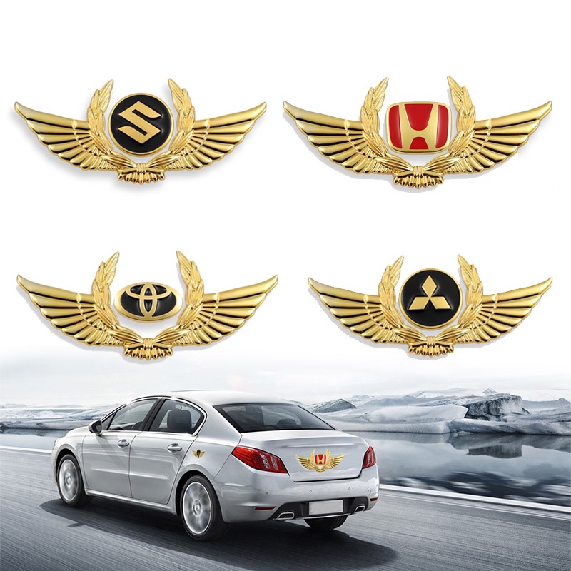3d Car Logo Metal Angel Wing Design Sticker Decoration Decals Emblem ...