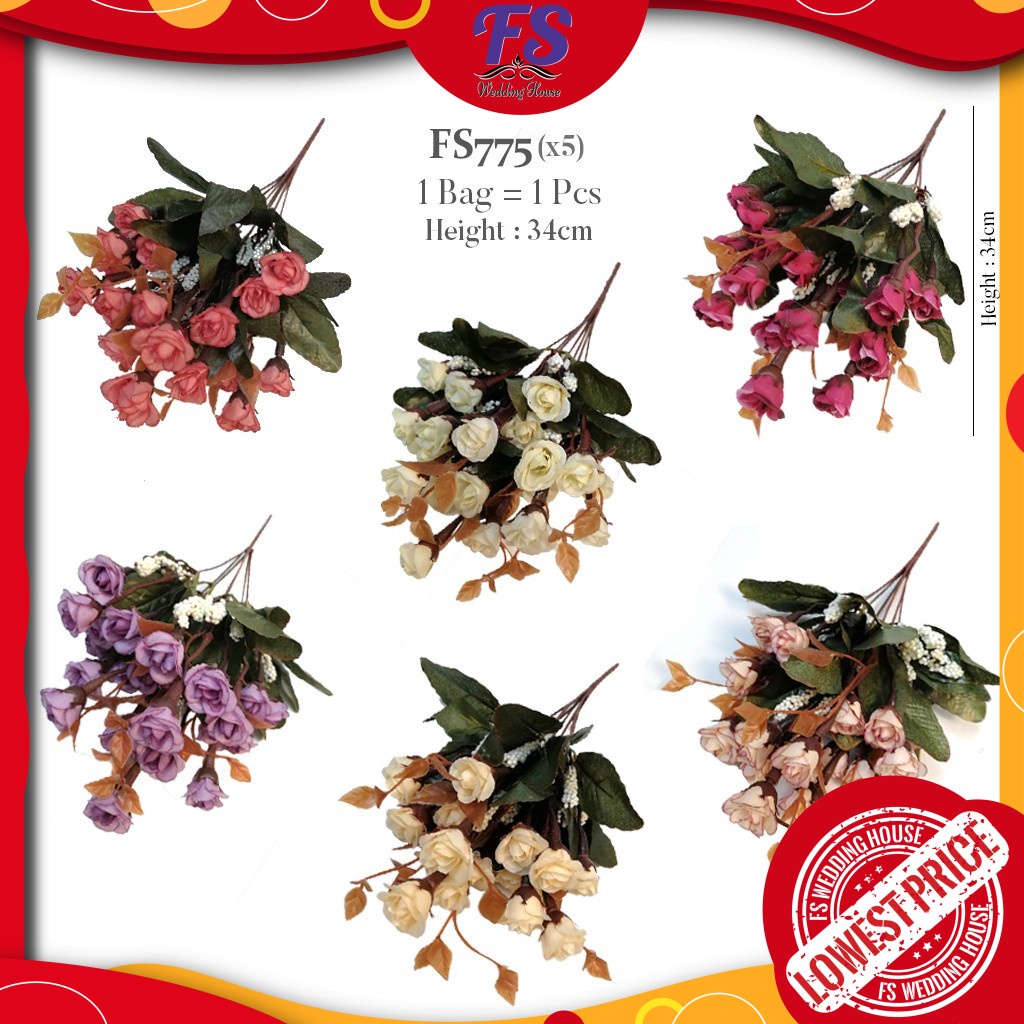 Artificial Flower / Bunga Hiasan / Bunga Meja / Indoor & Outdoor ...