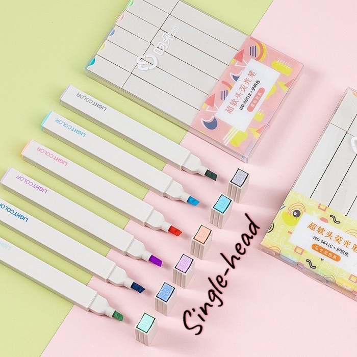 【R&R】6PCS Highlighter Pen Highlight Highlighter Set Highlight Pen ...