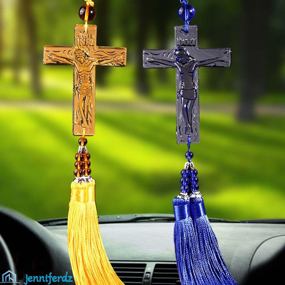 JENNIFERDZ Cross Pendant Hanging Gift Feng Shui Gift Interior ...