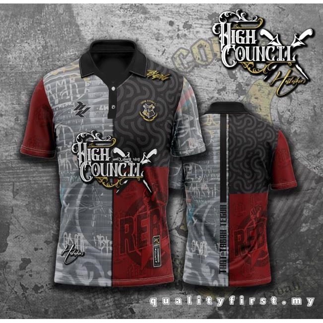 Baju High Council 2023 Retro Jersey Collar New Design Jersi Murah Viral ...
