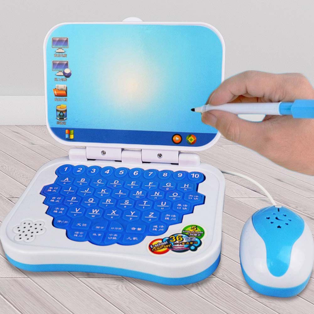 Baby Kids Pre School Educational Learning Machine Study Toy Laptop with ...