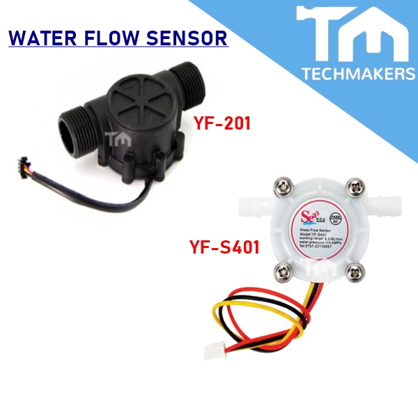 YF-S201/YF-S401 Water Flow Sensor(Pipe G1/2 G1/2 Inch) Input 5~24V,(L ...