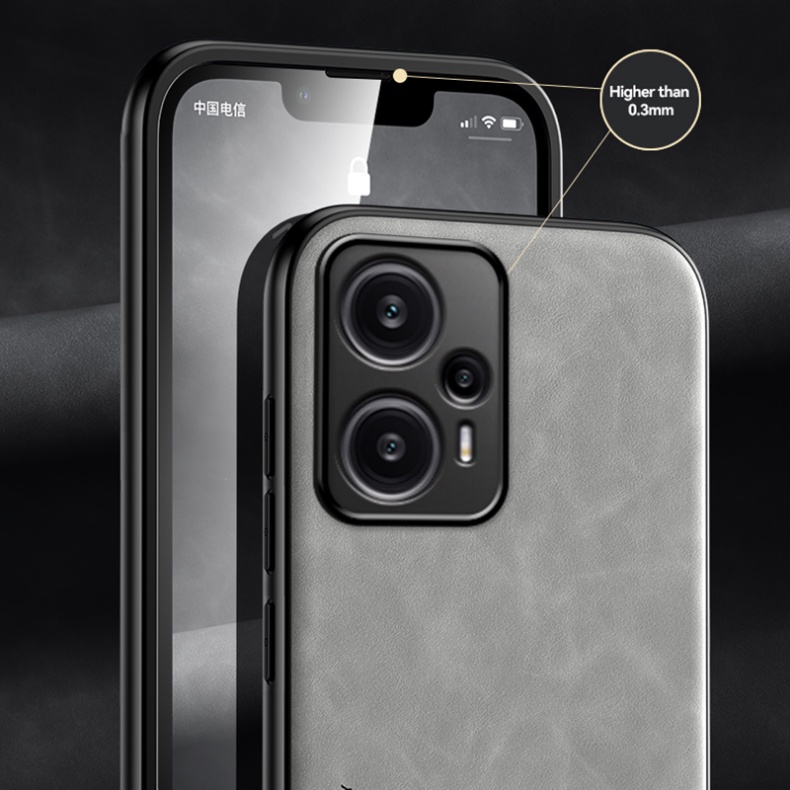 Solid Color Luxury Leather Phone Case for Xiaomi Pocof5 POCO F5 Pro 5G ...