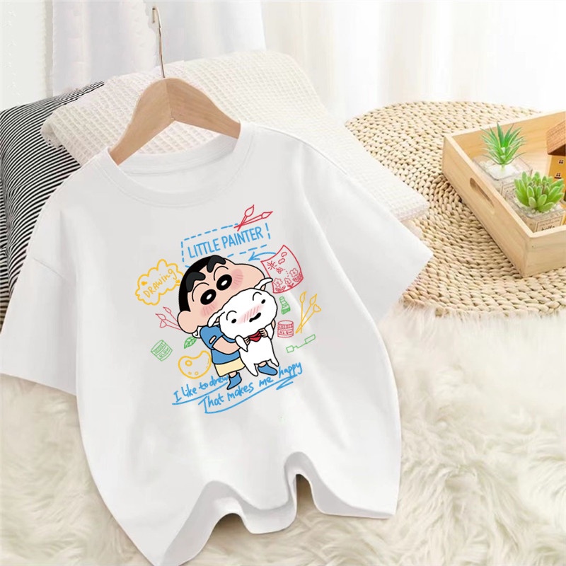 Crayon Shin-Chan Kids t shirt short sleeve Round neck Top Boys Summer ...