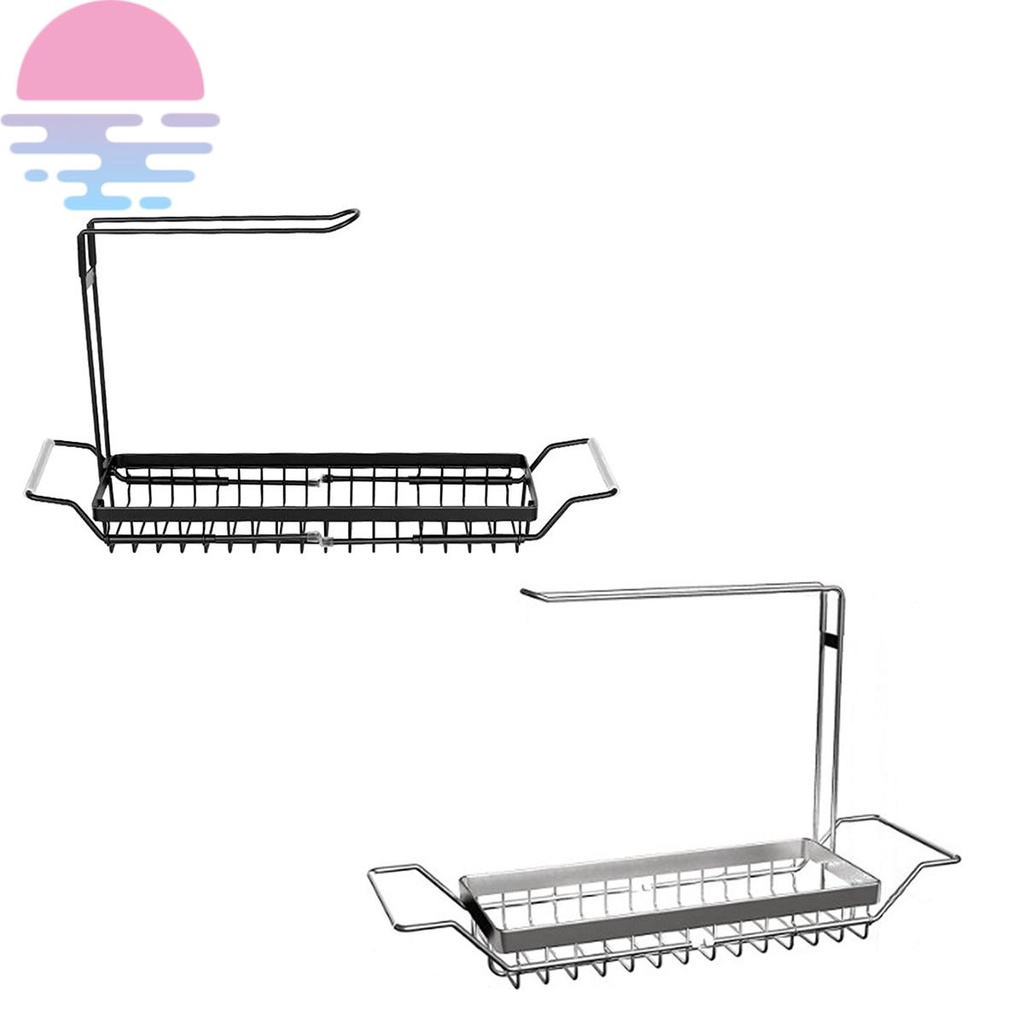 Telescopic Sink Storage Rack Stainless Steel Sink Drainer Rack Kitchen