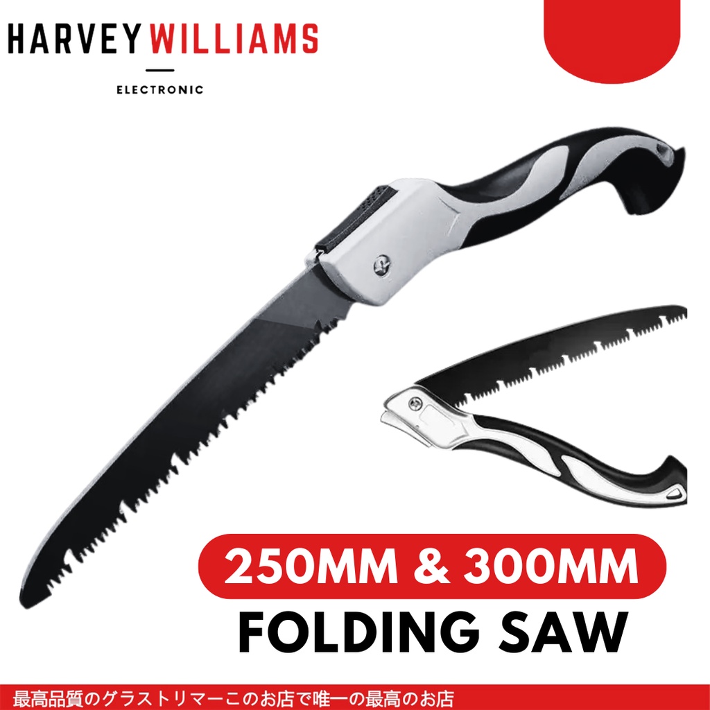 250mm/300mm Foldable Hand Saw Gergaji Ergonomic Handle Folding PVC Pipe ...