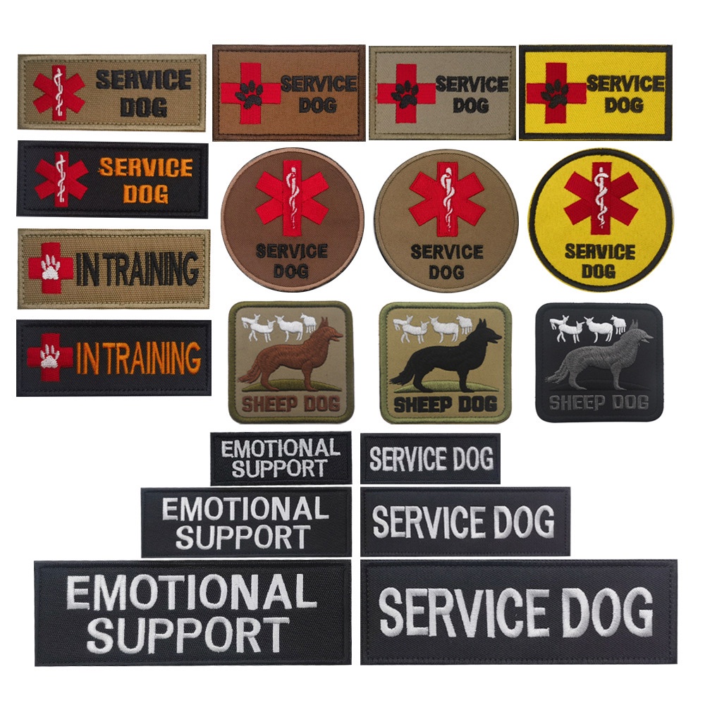 Pet velcro Patch 3D Embroidery Armband Pack Stick Badge Cloth Tags In ...