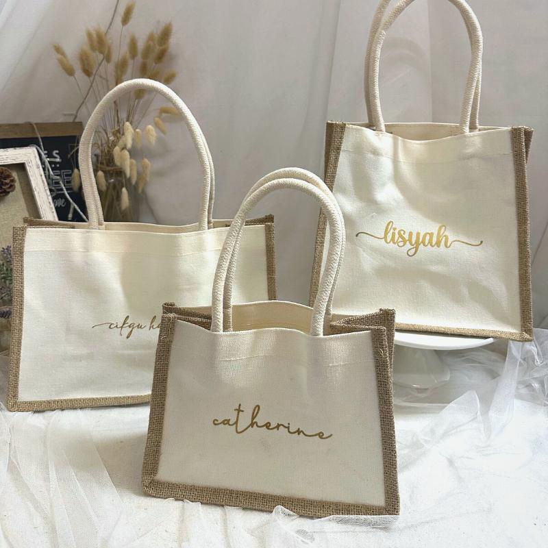 Jute Bag - DAYDREAM Women Bag Beg Woman Customize Name Custom Nama ...