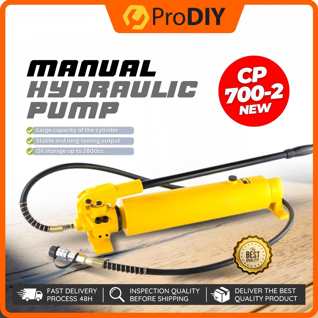 CP 700-2 Manual Pump Hydraulic Pump Hand Pump Hand Tools Pressure Pump High Storage Capacity ...