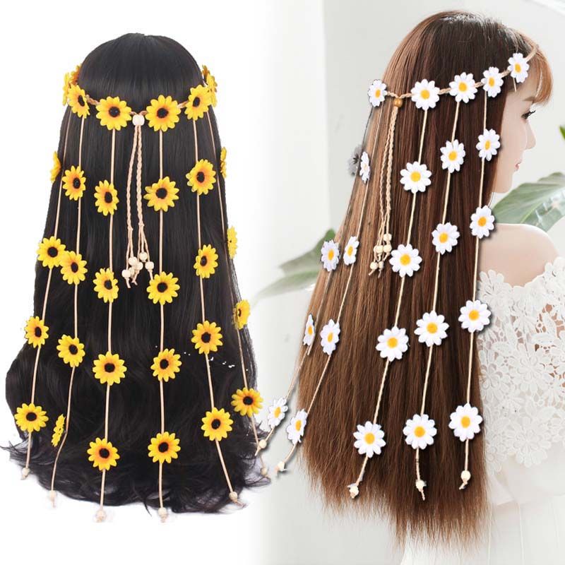 Siger Tassel hawaiian flower garland bunga mahkota pengantin Tiara ...
